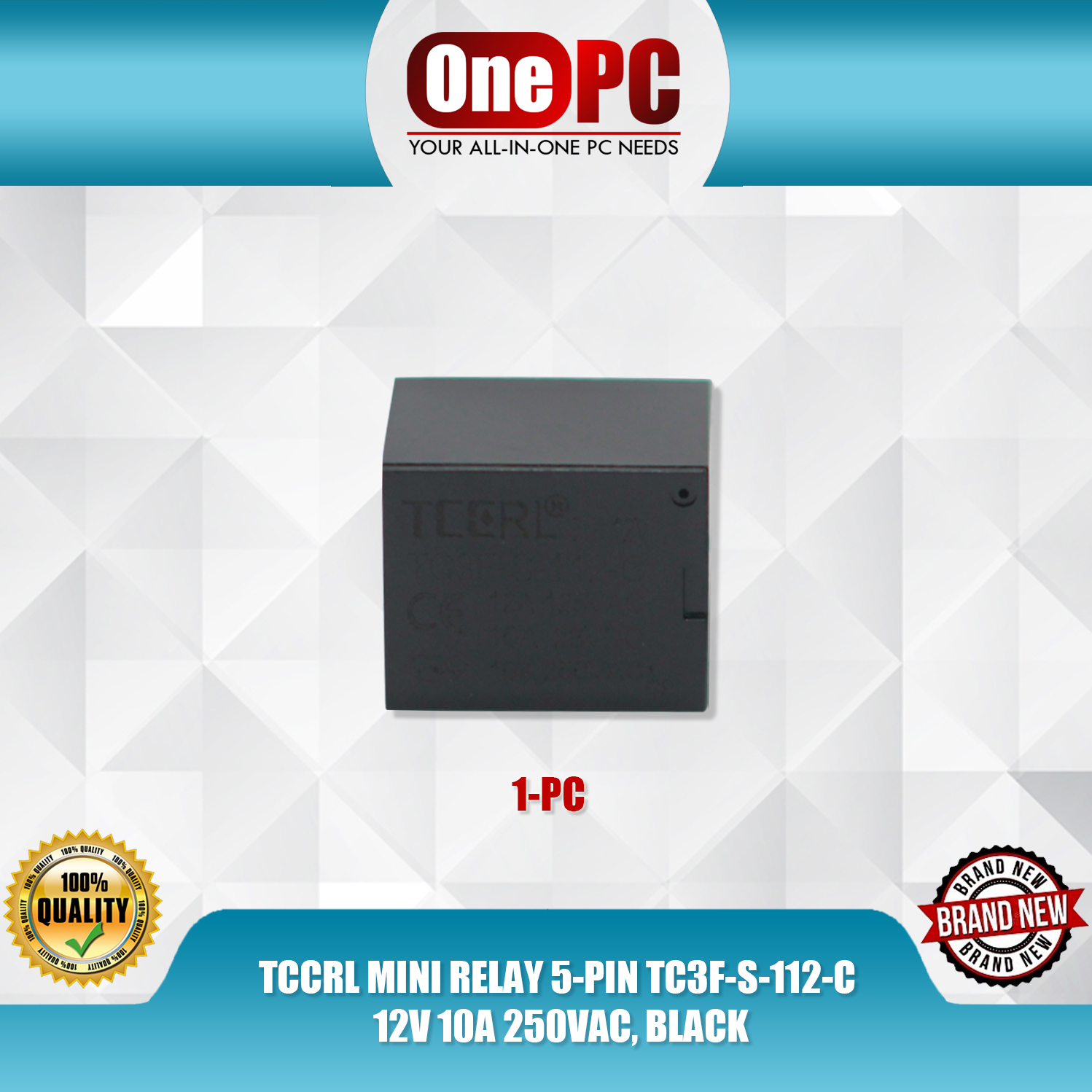 TCCRL MINI RELAY 5-PIN TC3F-S-112-C 12V 10A 250VAC, BLACK | Lazada PH