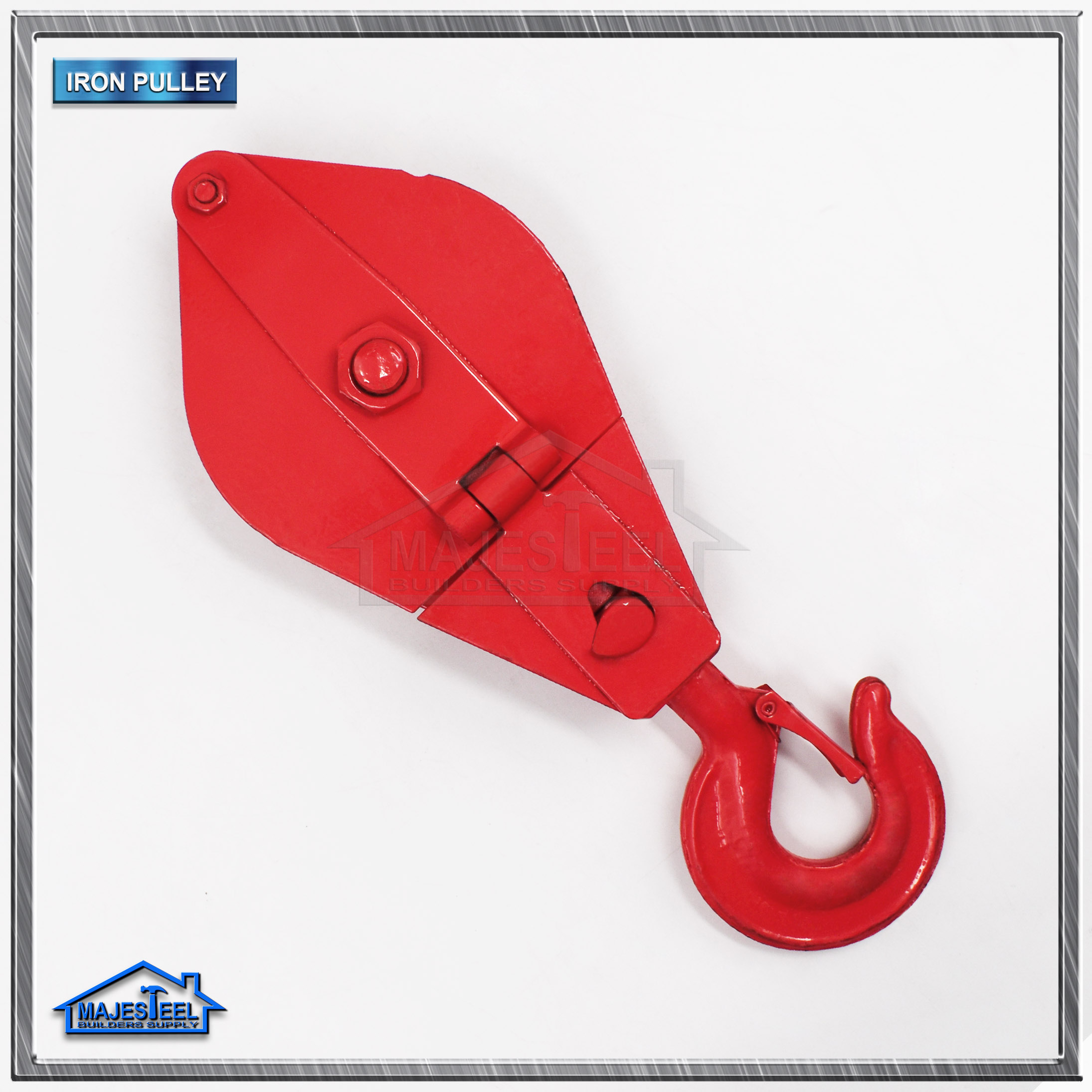 Lifting Pulley SINGLE Groove Sheave Pulleys Red 0.2T (200kg) or 0.4T ...