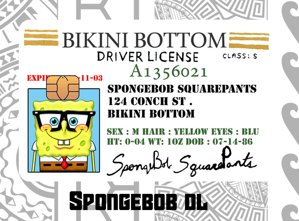Spongebob Skin Card Sticker Vinyl Debit/ATM/beep card sticker skin ...