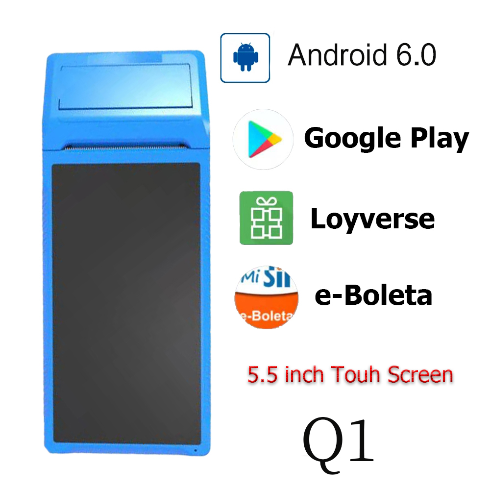 3G /4G Android6.0/8.1 Mobile Pos Thermal Printer Handheld POS Terminal Wireless Bluetooth ...