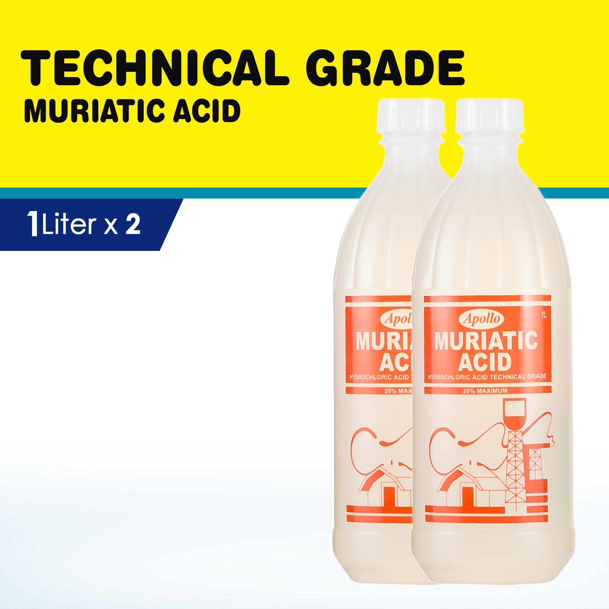 Apollo Muriatic Acid 1L by 2s | Lazada PH