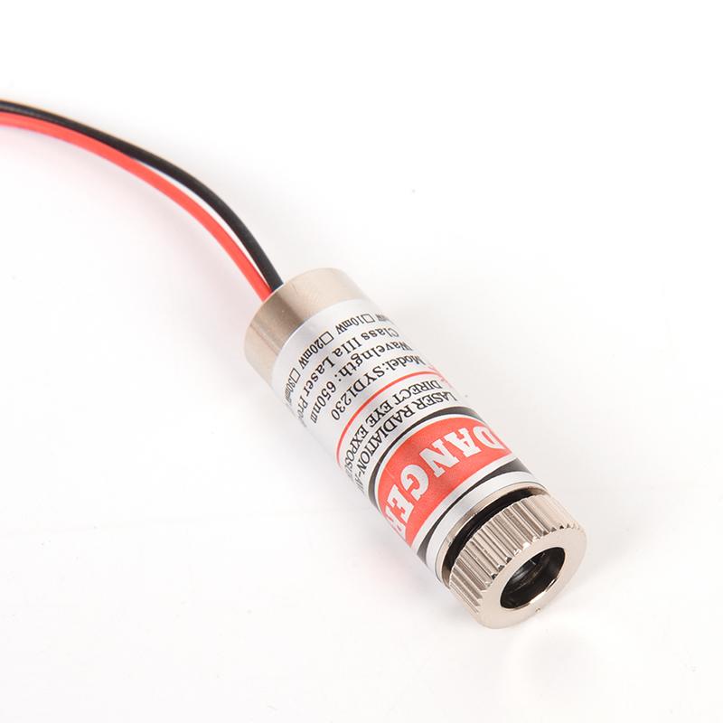 YKS Red Cross Line Laser Focusable 5mW 650nm Module Focus Adjustable ...