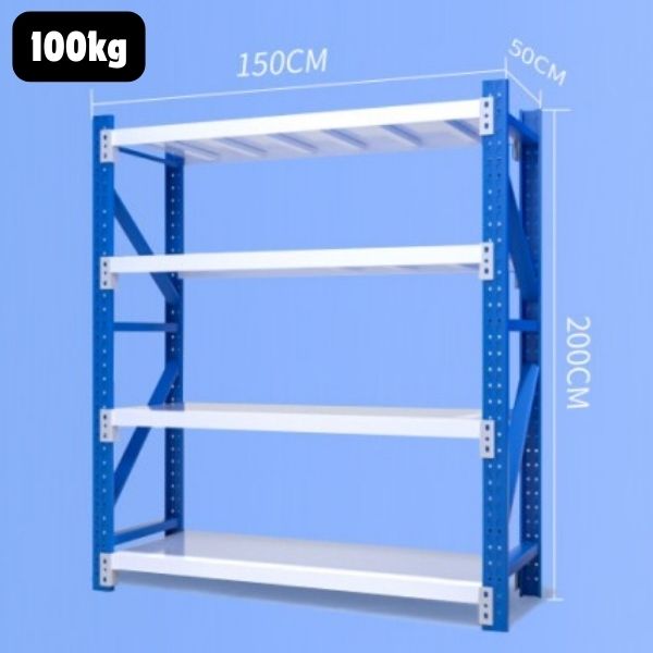 4 Layers Heavy Duty Rack, Metal Rock, Industrial and Commercial Shelves ...