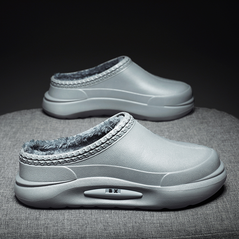 EIFAK Half Shoes for Men Mules Shoes Closed Toe Fashion Half Slippers ...