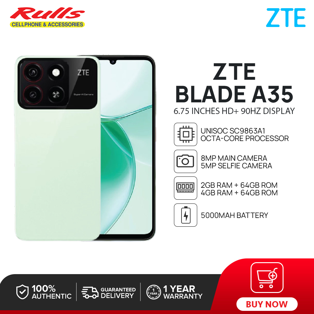 ZTE Blade A35 Smartphone | 2GB+64GB / 4GB+64GB | Octa-core Processor ...