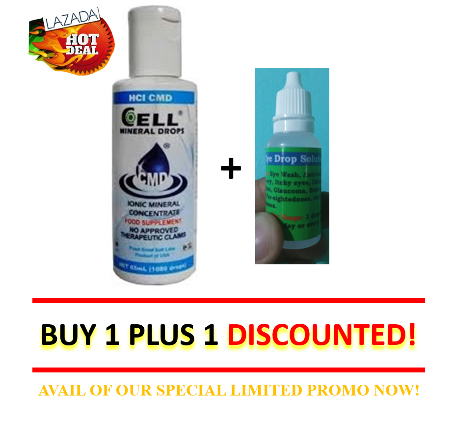 BUY HCI CMD CELL MINERAL DROPS 65ML + EYE SOLUTION 15ML (discounted ...