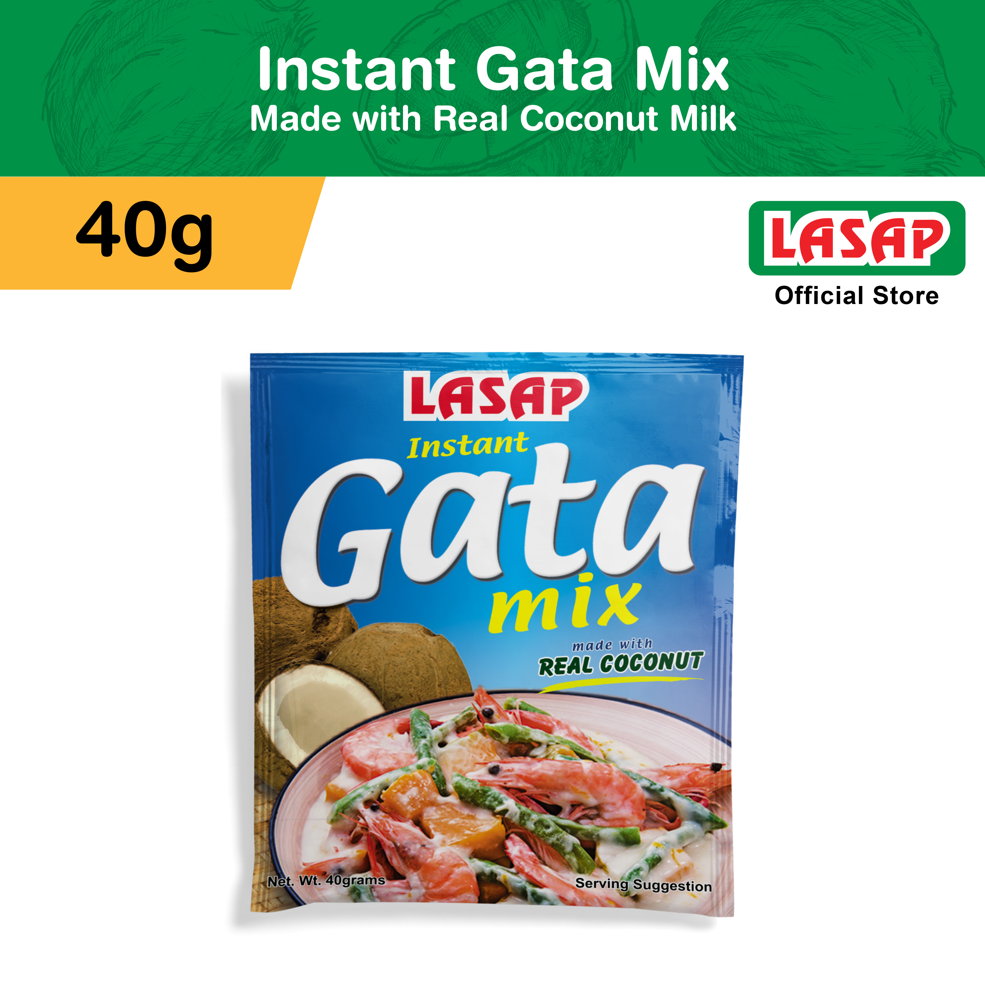 Lasap Instant Gata Food Mix 40g | Lazada PH