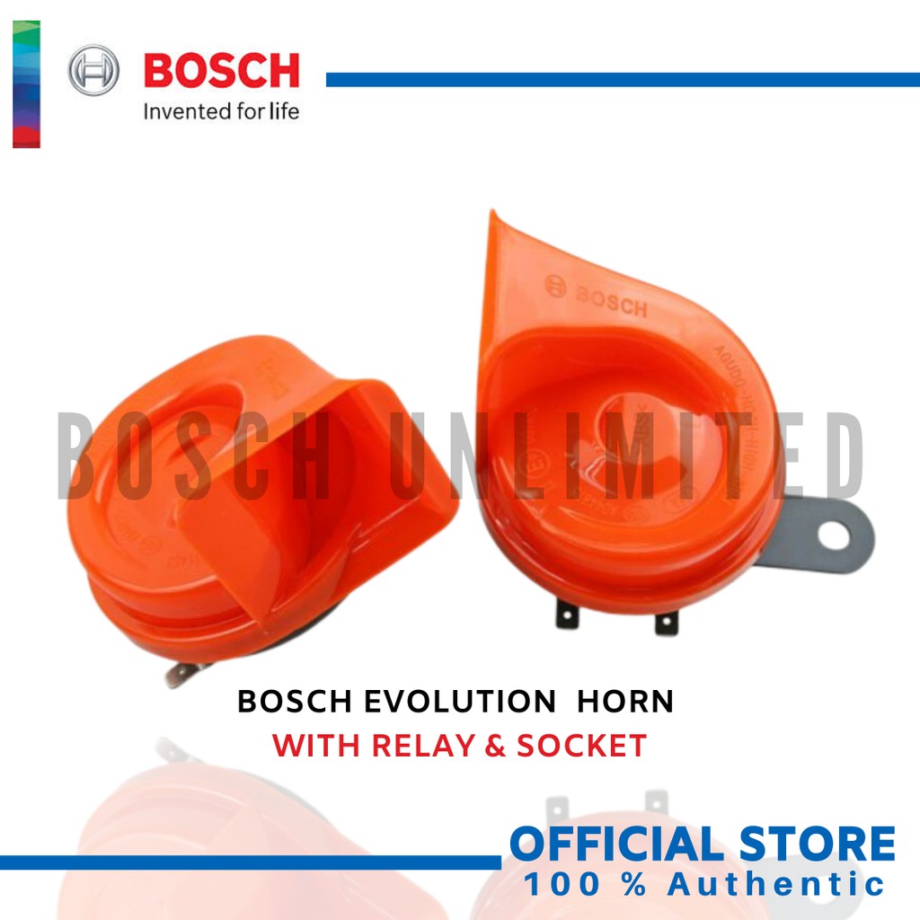 Bosch EVOLUTION FANFARE COMPACT HORN with Bosch RELAY SOCKET | Lazada PH