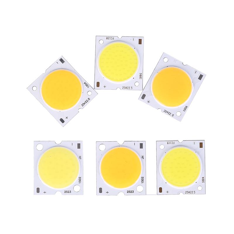 1ชิ้นหลอดไฟ Led Cob Dc ชิปหลอดไฟ Led บนกระดาน15W 20W 30W 25X22.5มม. สำหรับ Diy - Independ ...