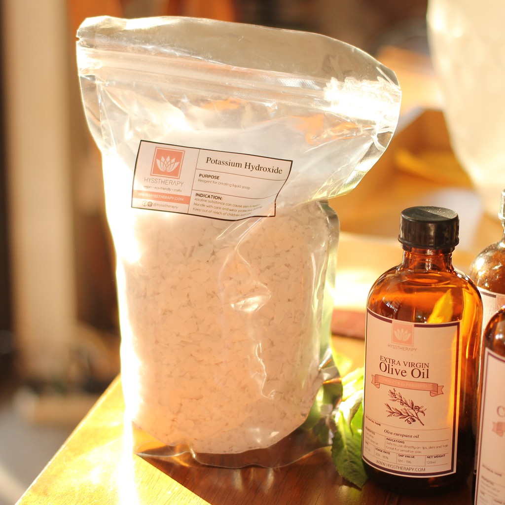 1kg Lye Pure Potassium Hydroxide Lye Flakes DIY Liquid Soap Making ...