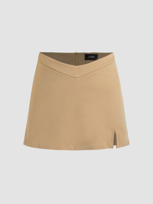 Cider Curve Plus Solid Slit Basic Skort | Lazada PH