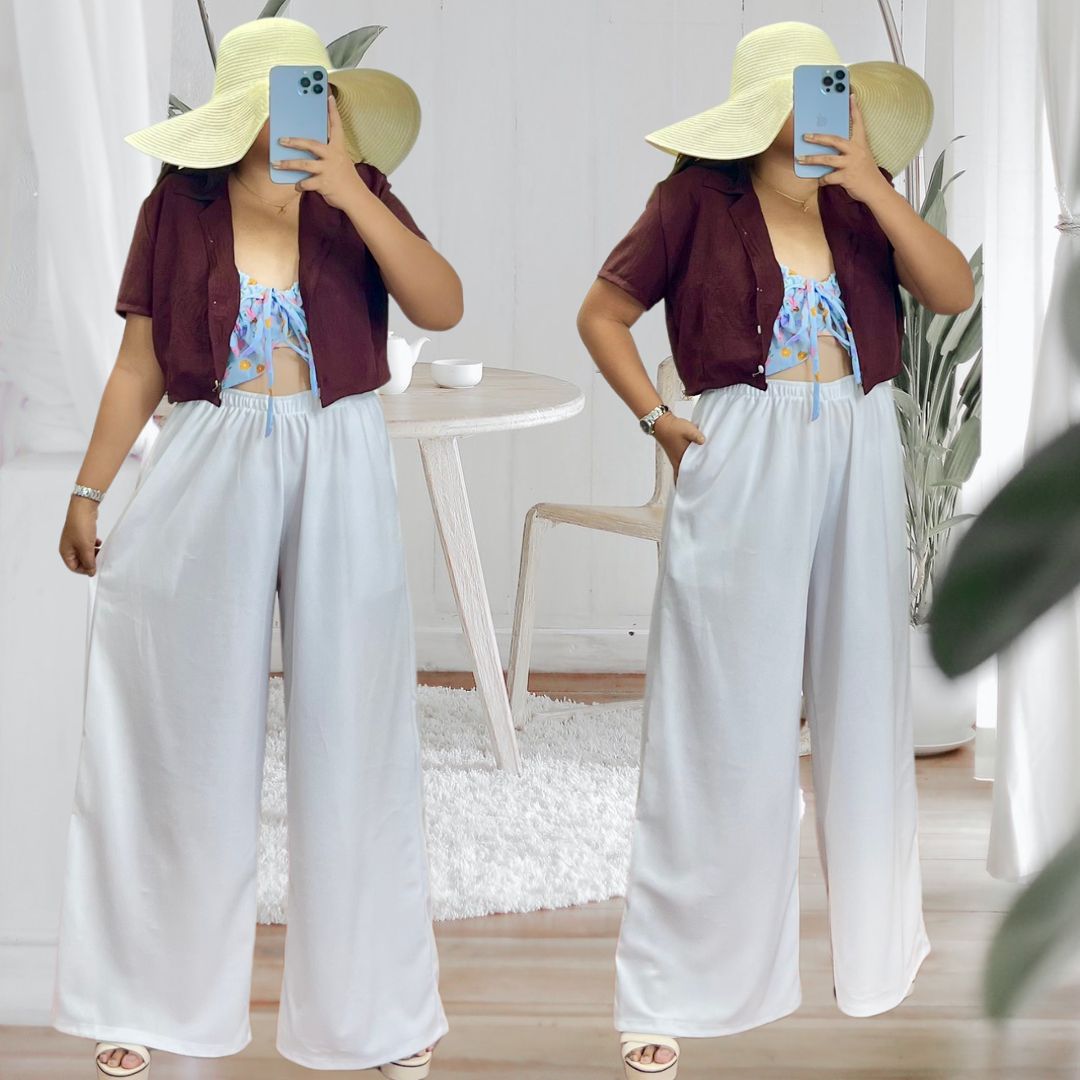 Taytay.PH WIDE LEG PANTS PLUS SIZE L-3XL | Lazada PH