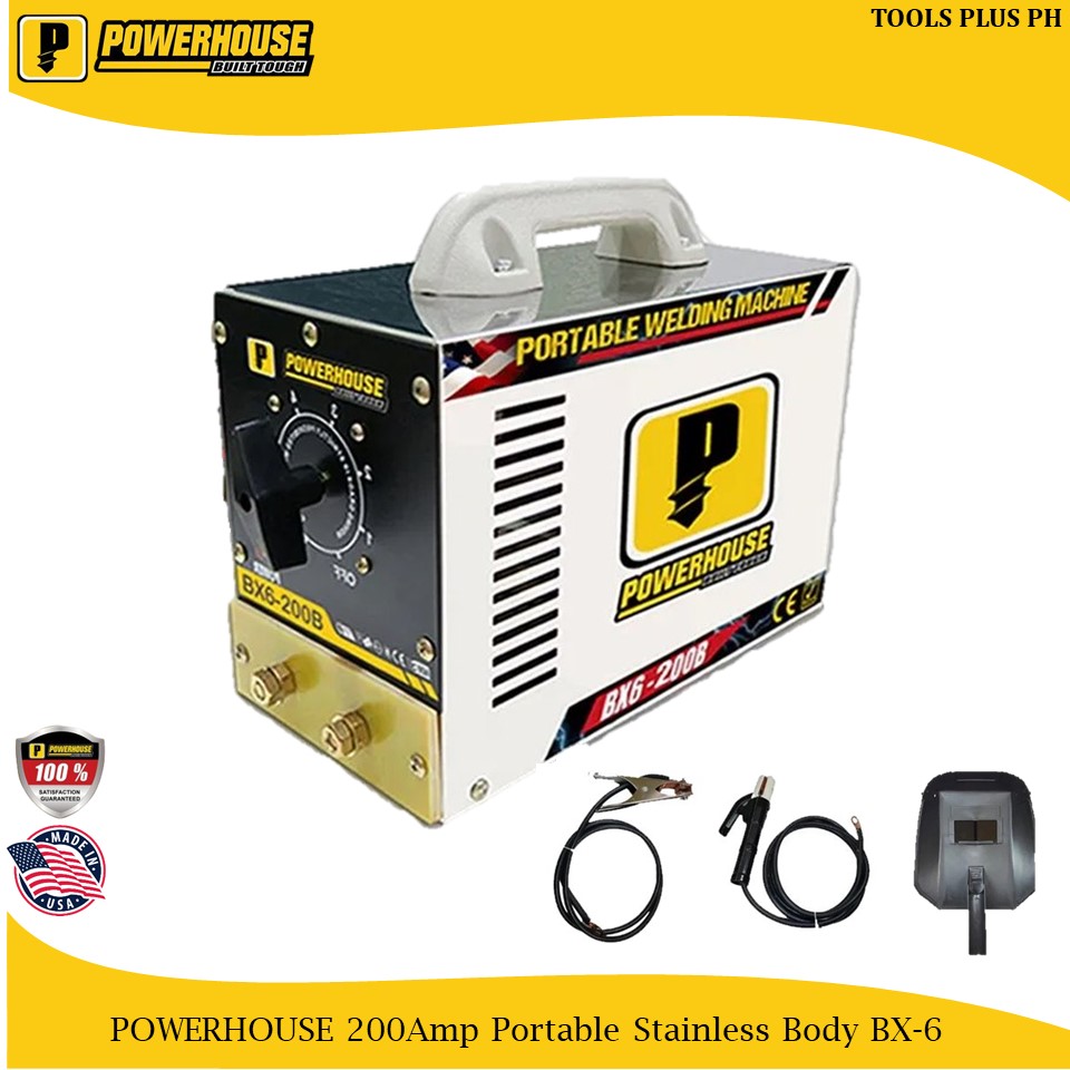 POWERHOUSE 200A Portable Welding Machine Stainless Body BX6-200B ...