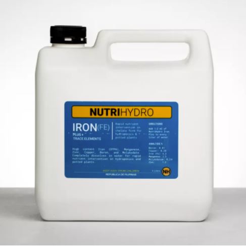 Iron Chelate Plus NutriHydro 4L | 4 Liters for Hydroponics / Potted ...