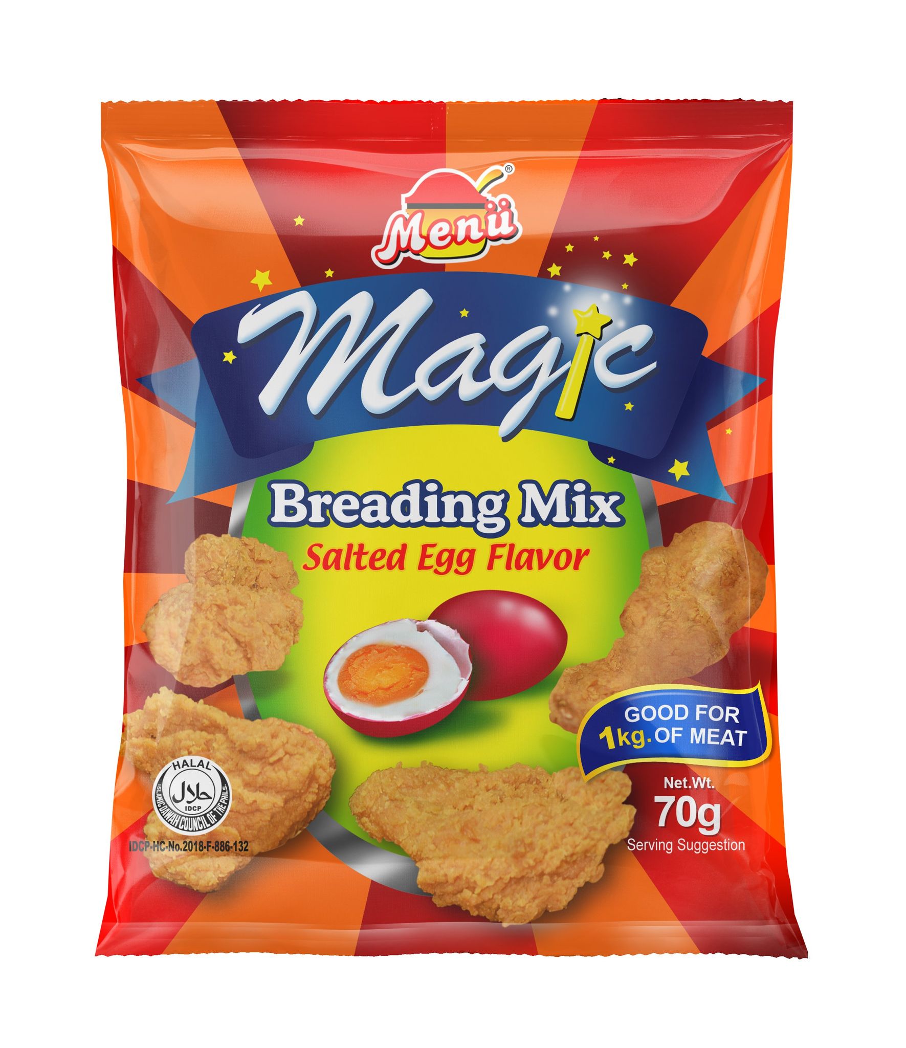 Menu Magic Breading Mix Salted Egg Flavor 70 grams x 6 packs | Lazada PH