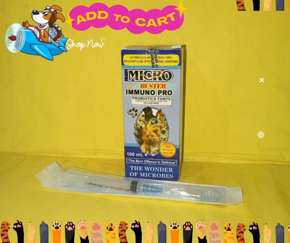 Micro Buster Immuno Pro (Probiotics Forte)100ml with 1 Free Syringe ...