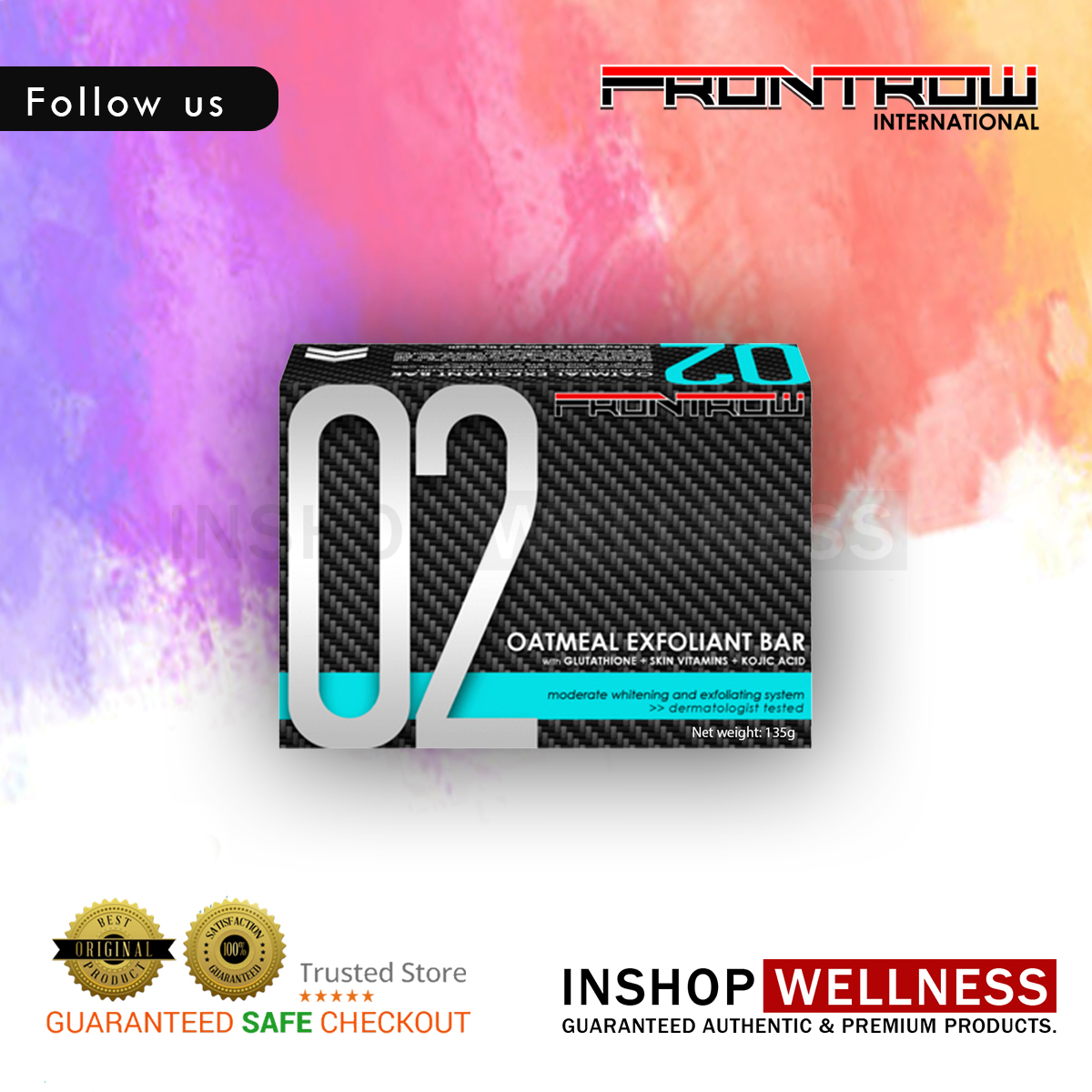 LUXXE WHITE FRONTROW Soap 02 Oatmeal Exfoliant Bar with Glutathione ...