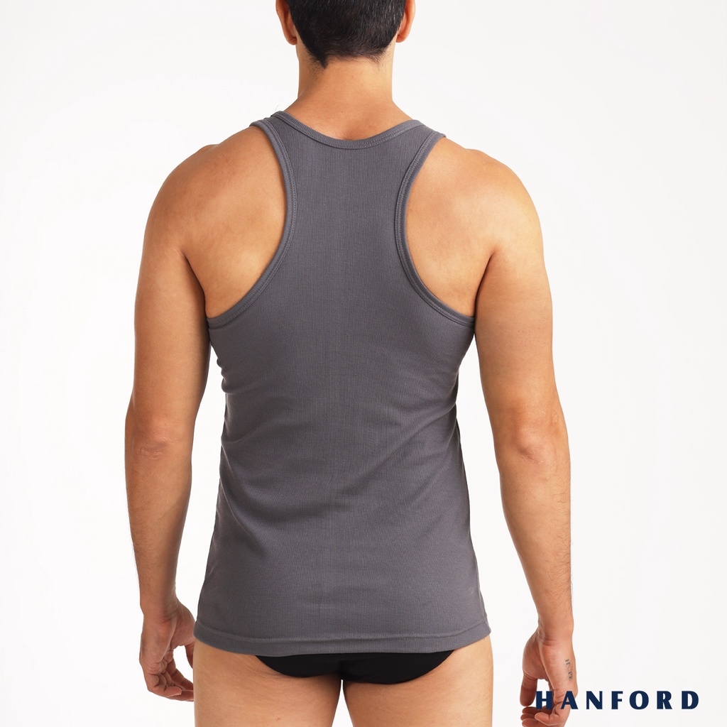 Hanford Men Racerback / Muscle Rib Tank Hunter - Assorted (Single Pack ...