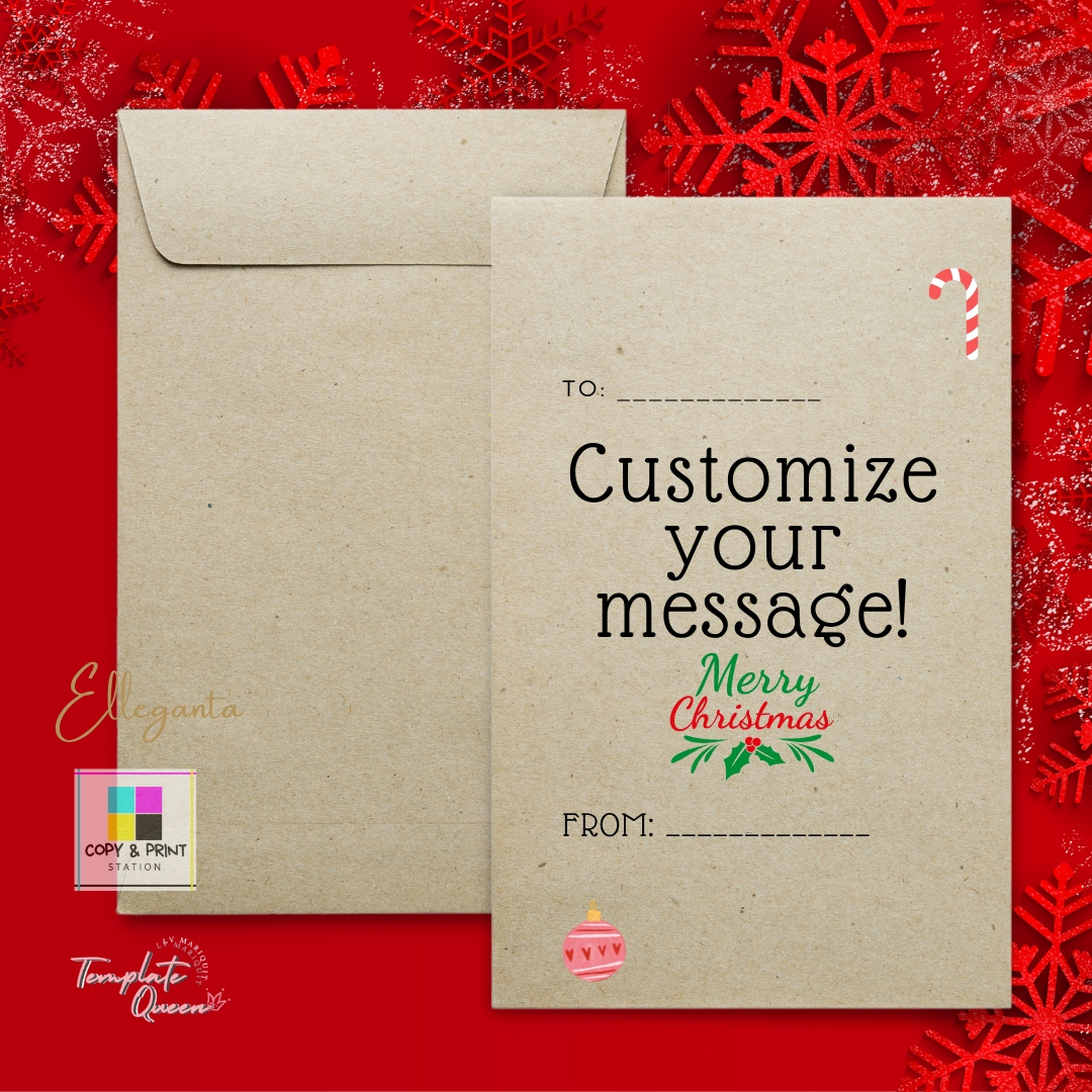 Customized Pinoy Ampao for Christmas 30PCS | Customized Money Envelope ...