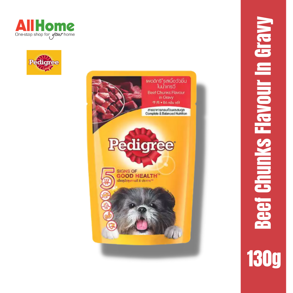 PEDIGREE Beef Chunks Flavour In Gravy 130g I Pet Food | Lazada PH