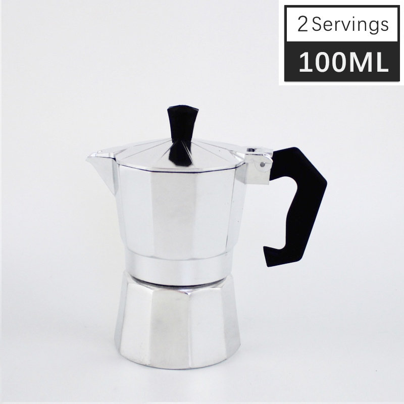 Moka pot Italian top coffee maker Aluminum Espresso machine Cafeteria ...