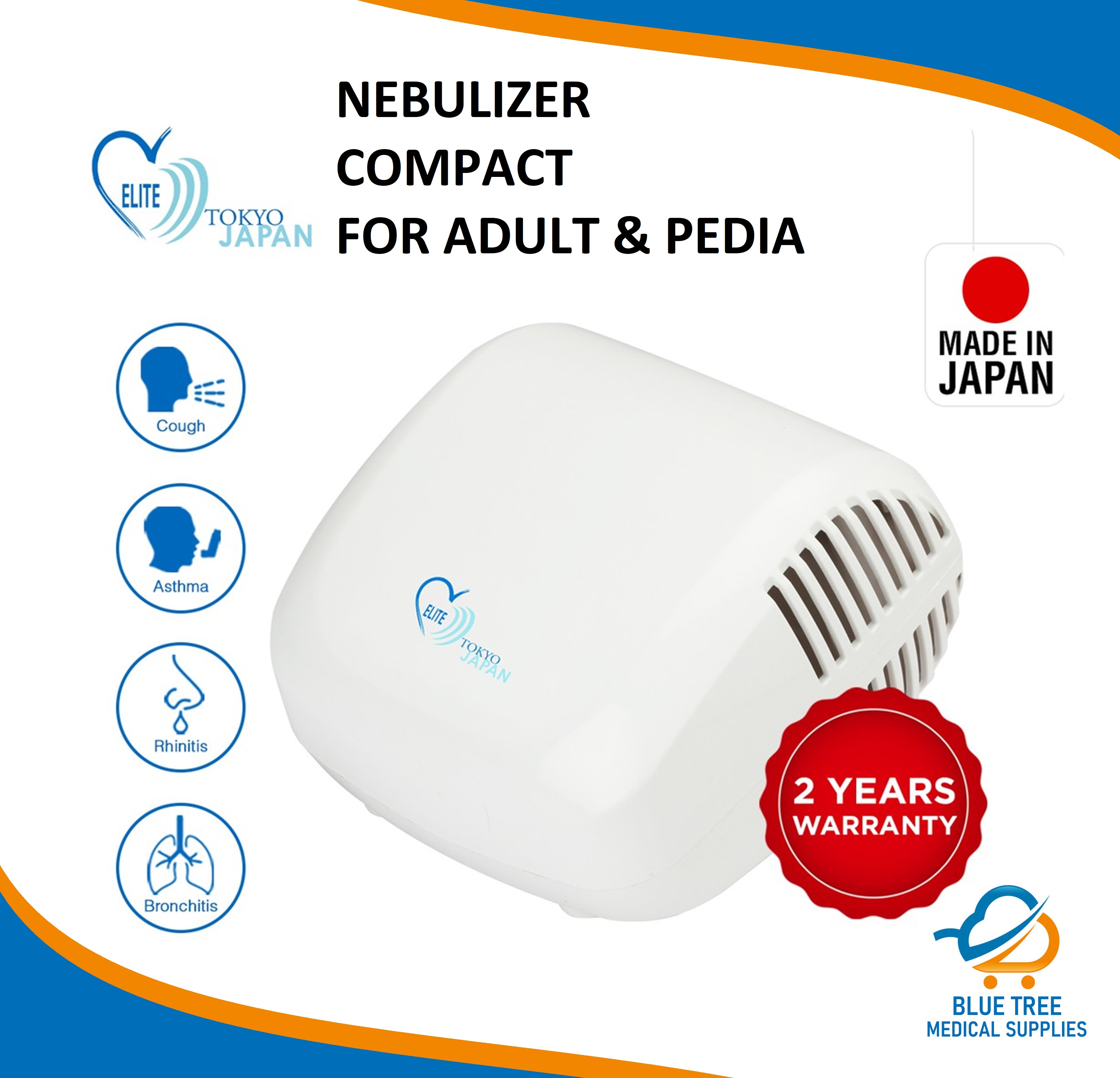 Nebulizer Compact Size Tokyo Elite Brand Nebulizer for Asthma and ...