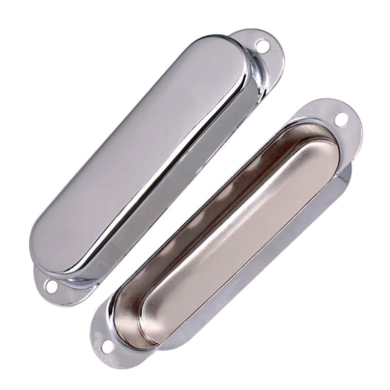 3Pcs Chrome Metal Sealed ST Strat Guitar Pickup Covers 3 Closed Single ...
