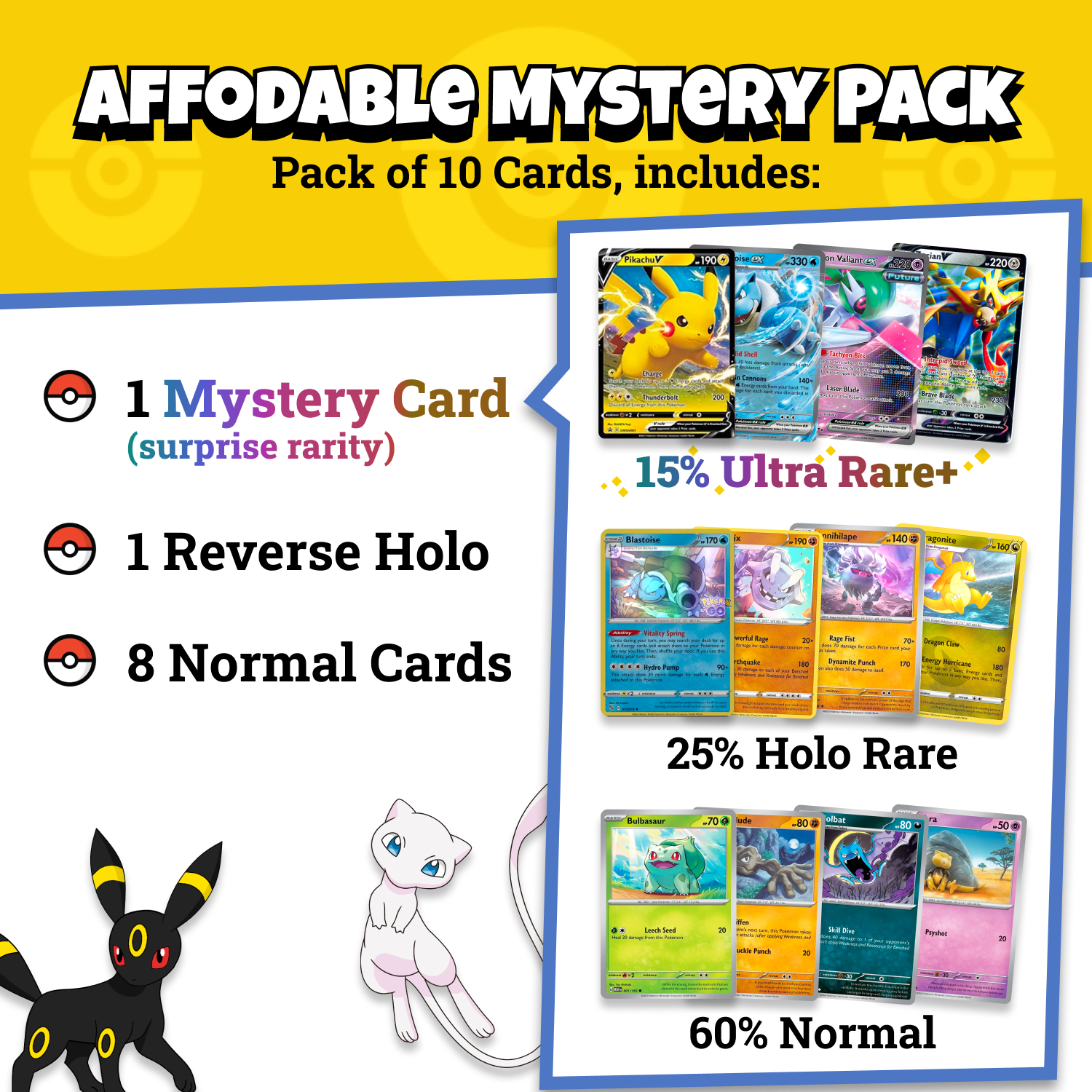 Pokemon Card Packs with a Chance for Secret Rare - Pokemon TCG Cards ...