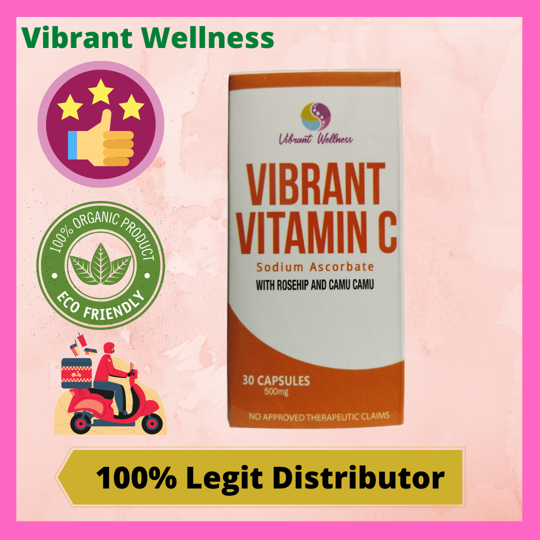 Vibrant Vitamin C Capsule | 500mg 30 capsule | Sodium Ascorbate with ...