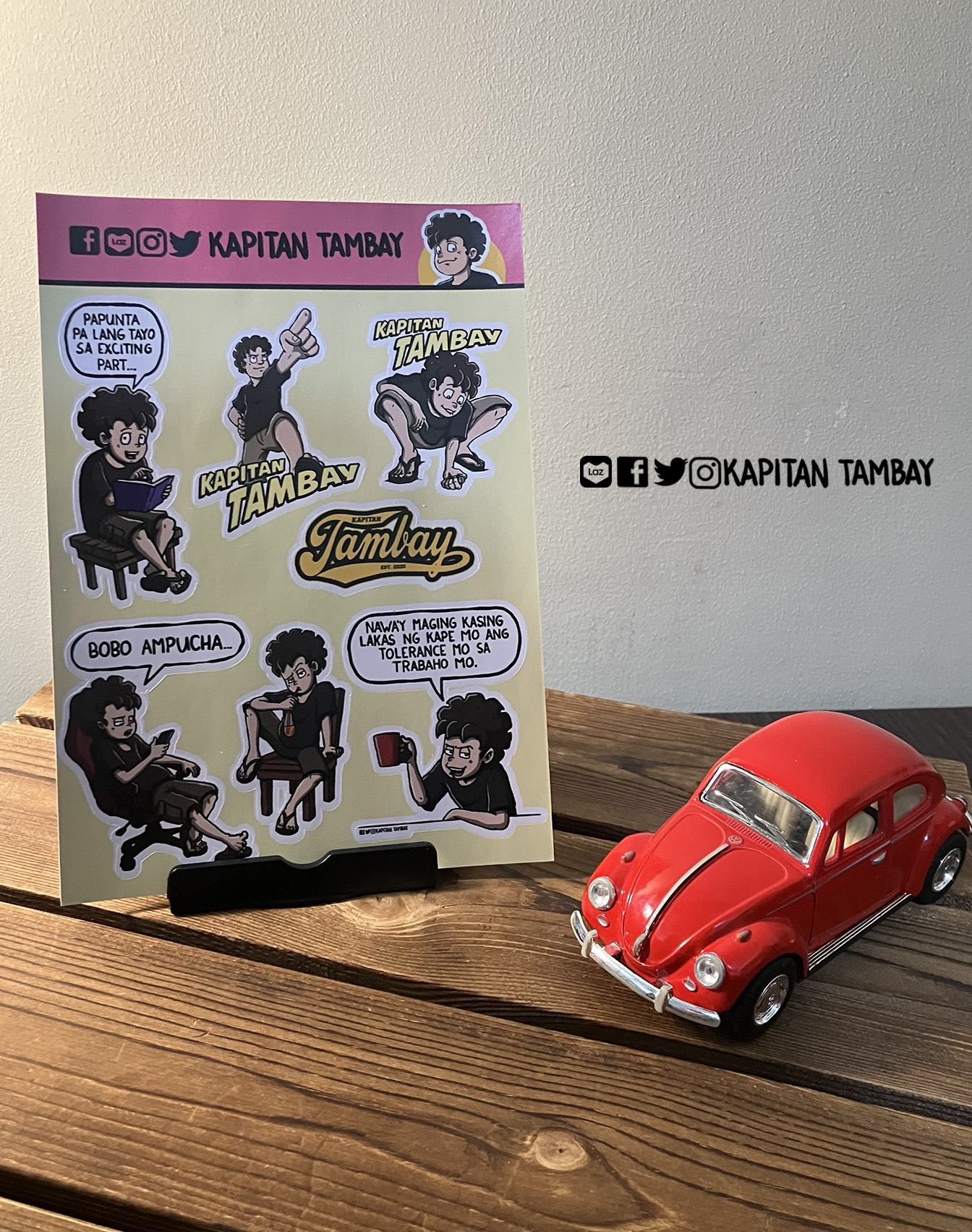 Kapitan Tambay Sticker Set | Lazada PH