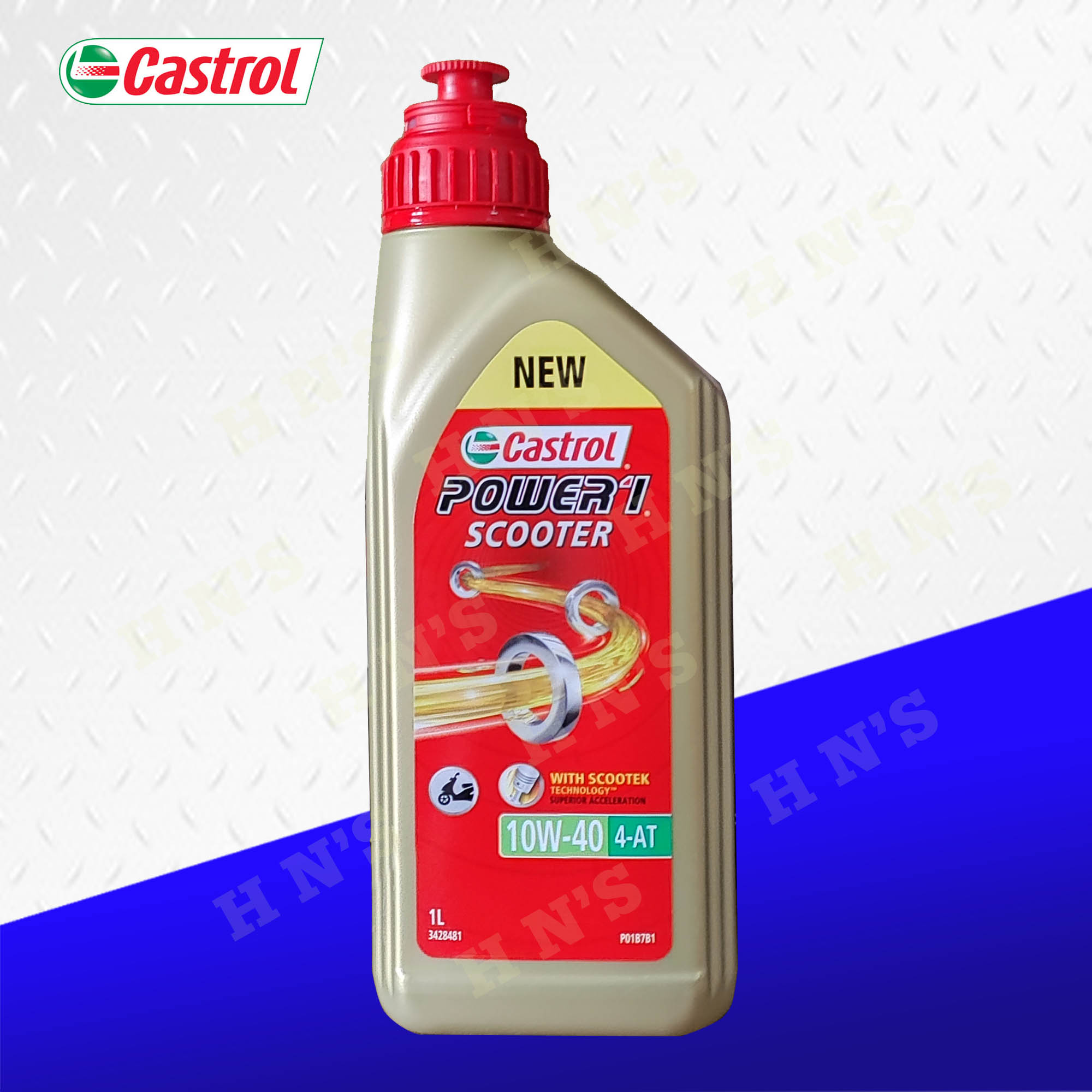 Castrol POWER1 Scooter 4T Full Synthetic 10W-40 Motor Oil 1L | Lazada PH