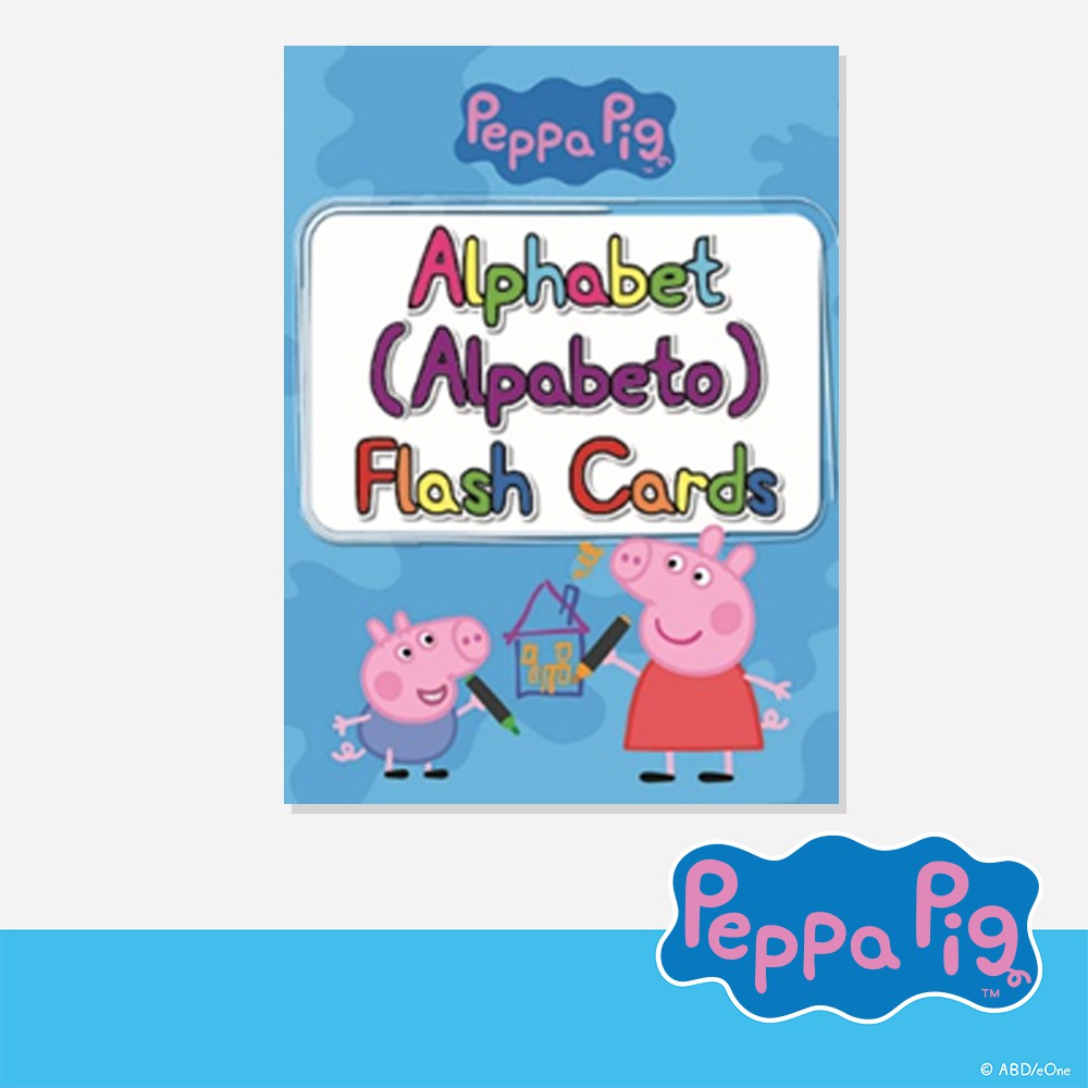 VP"Peppa Pig and Pals - Peppa Pig Alphabet (Alpabeto) Flash Cards ...