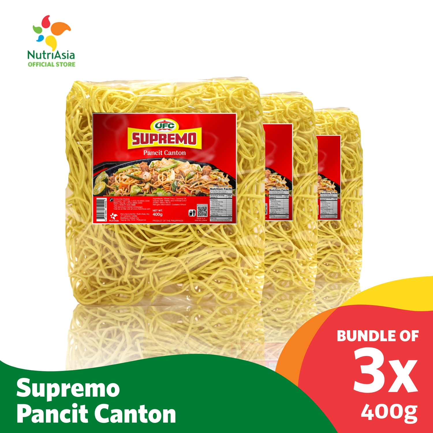 UFC Supremo Pancit Canton 400g Bundle of 3 | Lazada PH