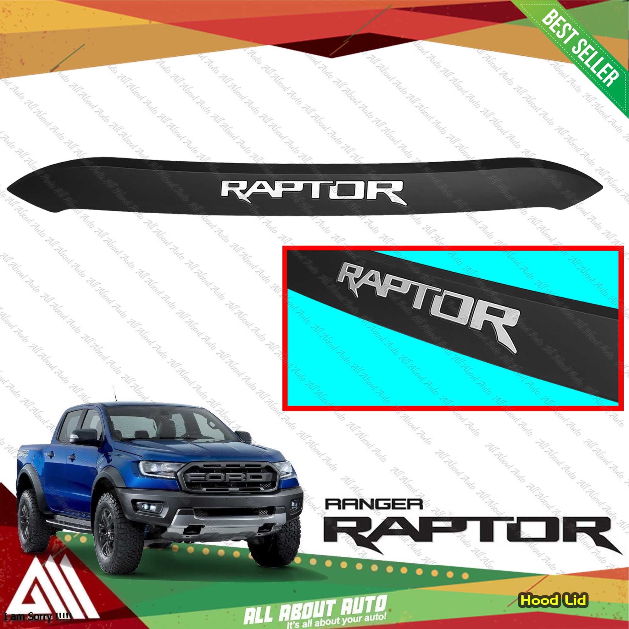 Ford Ranger Raptor / Ford Raptor 2019-2022 Hood End/Hood Lid Cover ...