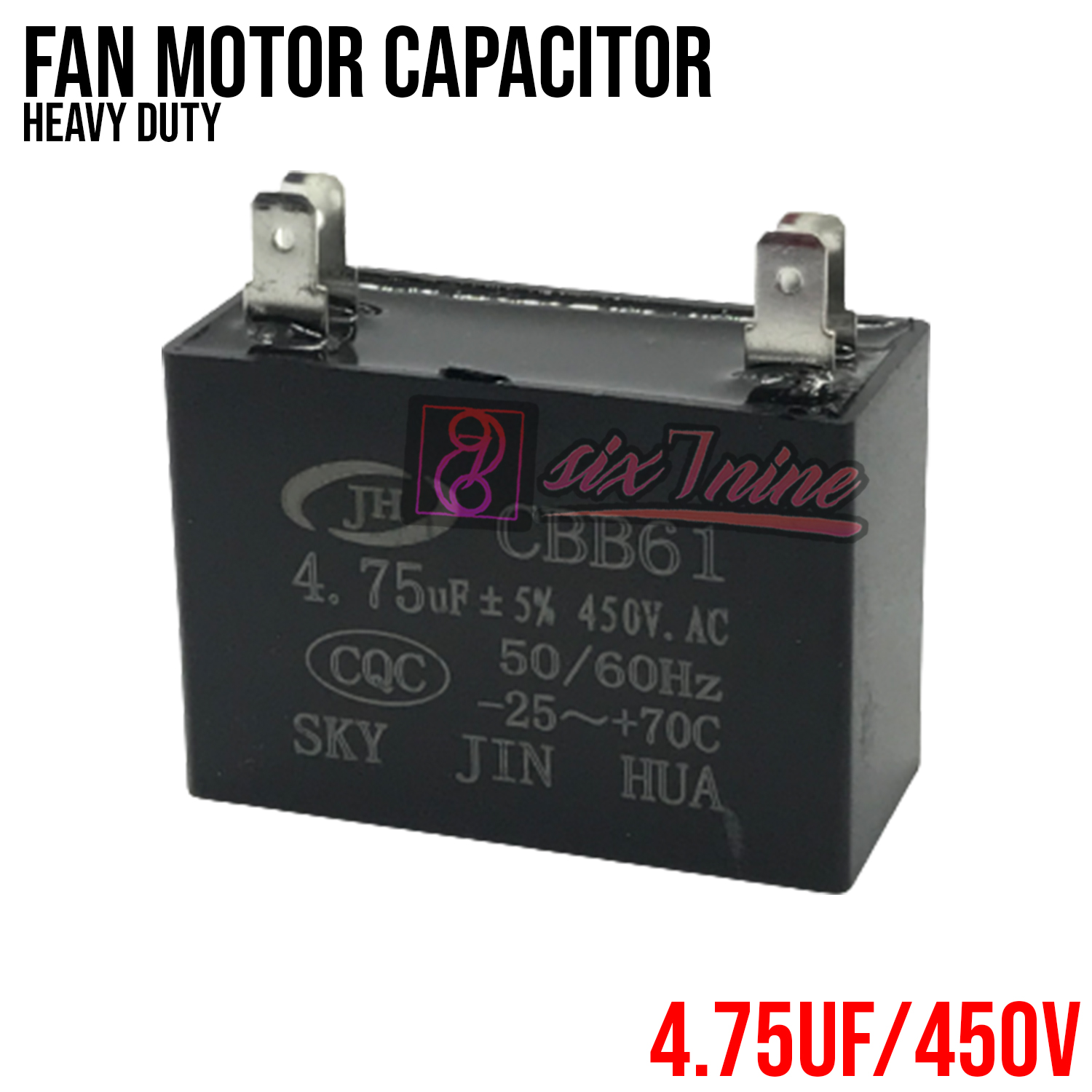 Fan Motor Run Capacitor 4.75uF 450V 50/60Hz Heavy Duty | Lazada PH