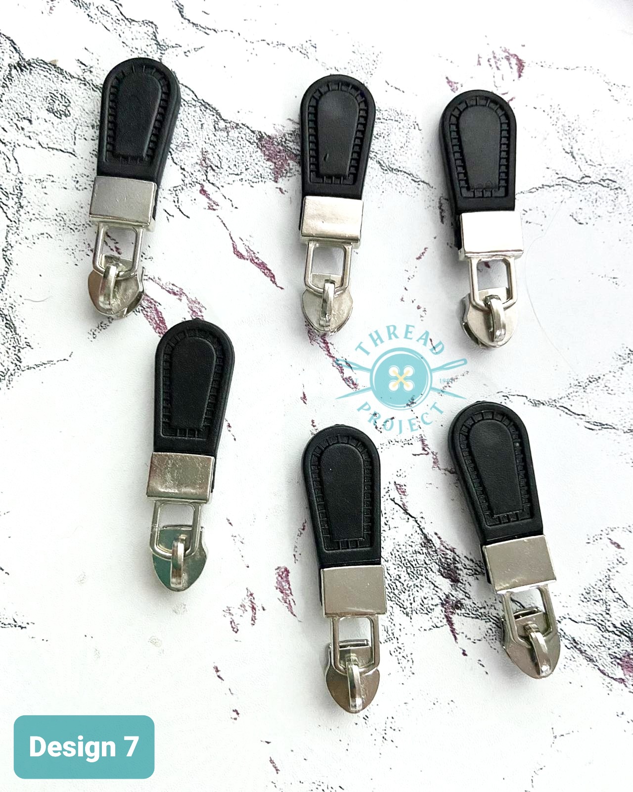 10pcs Special Silver Slider Zipper Puller Runner #5 for Nylon Zipper ...