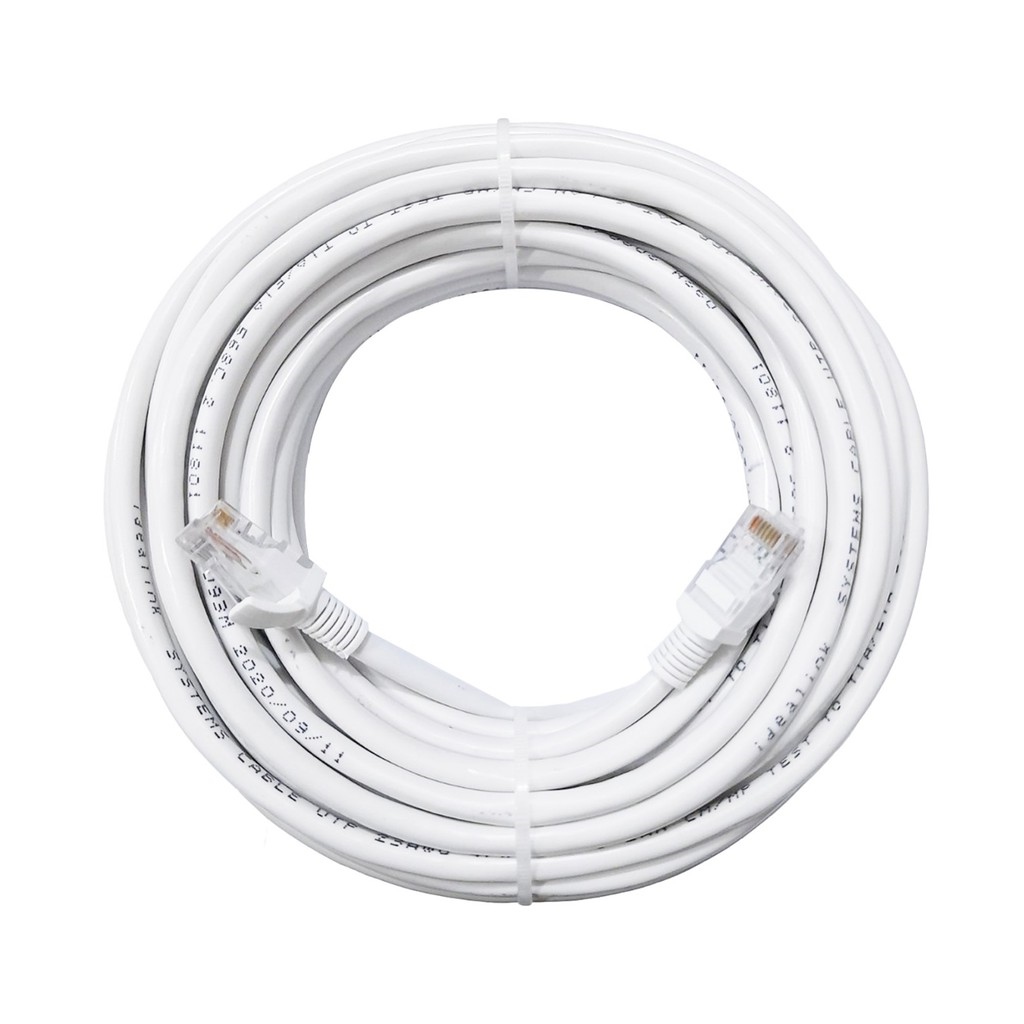 Idealink Cat6 25m Gigabit Utp Lan Cable Ethernet Ready To Use White | Lazada PH