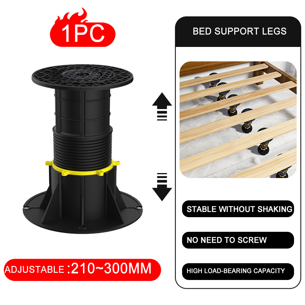 Adjustable Bed Beam Support Foot T-Shaped Retractable Bearing Bracket ...