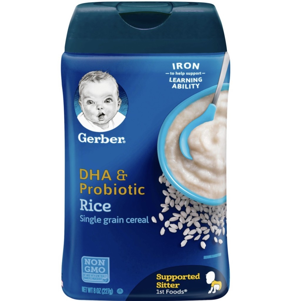 Gerber DHA and Probiotic Single-Grain Rice Baby Cereal (1st Foods ...