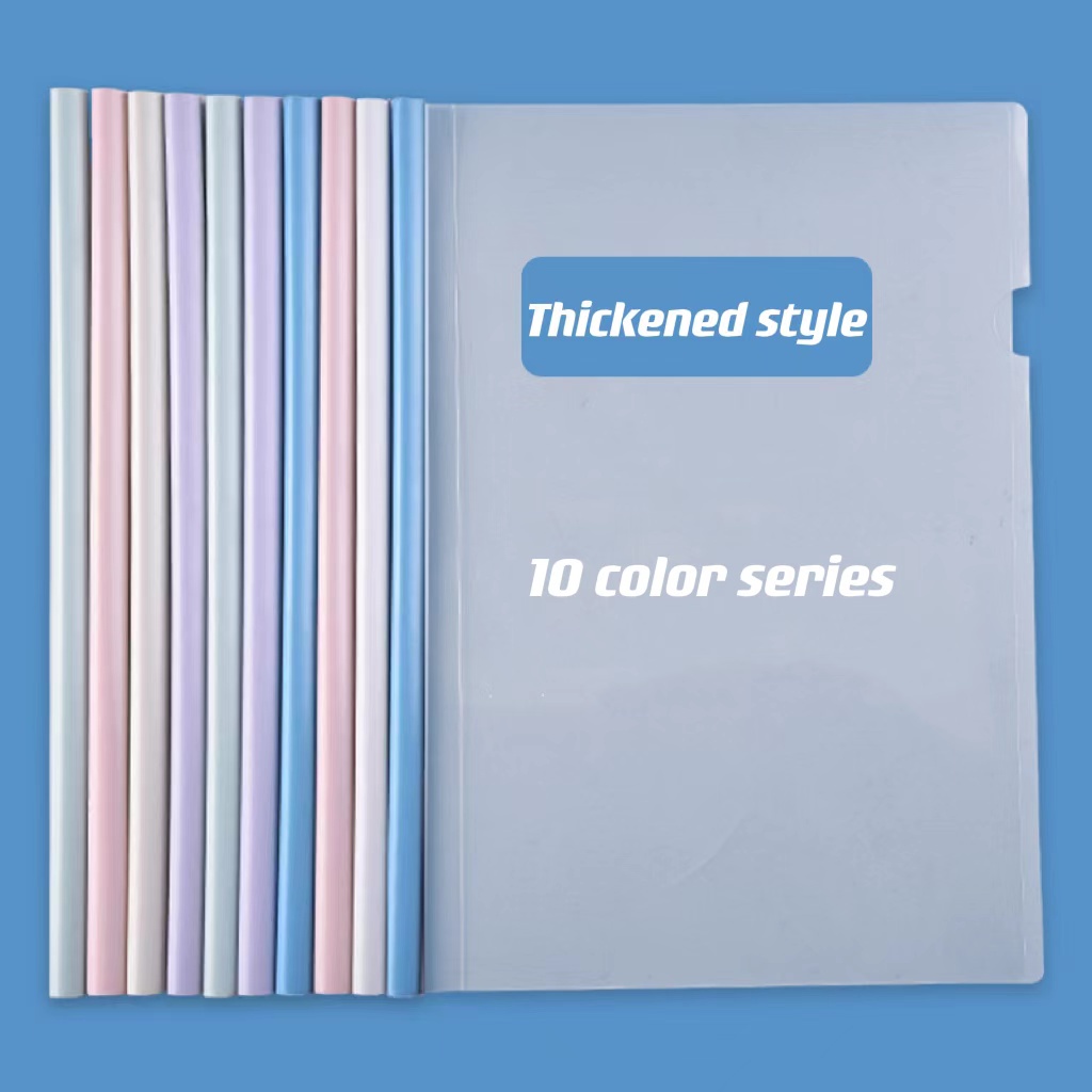 A4 Folder Thickening Transparent Sliding Folder for Paper Organizer ...