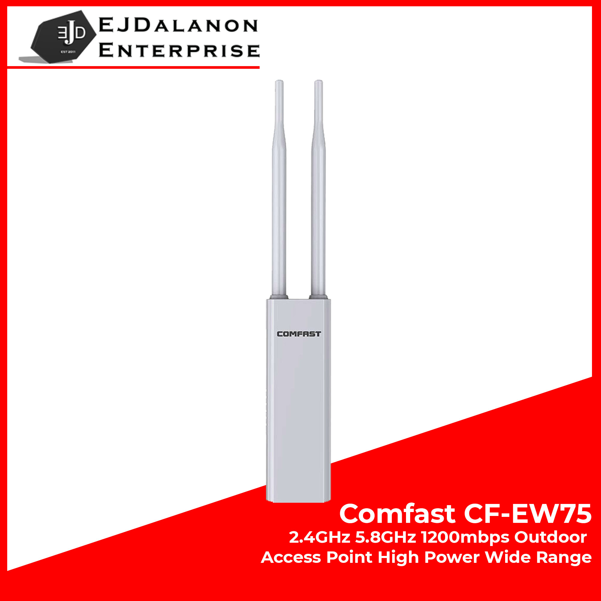 Comfast CF-EW75 2.4GHz 5.8GHz 1200mbps Outdoor Access Point High Power ...
