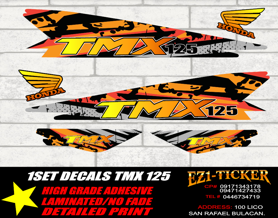 TMX 125 RACING DECALS DESIGN 2 | Lazada PH
