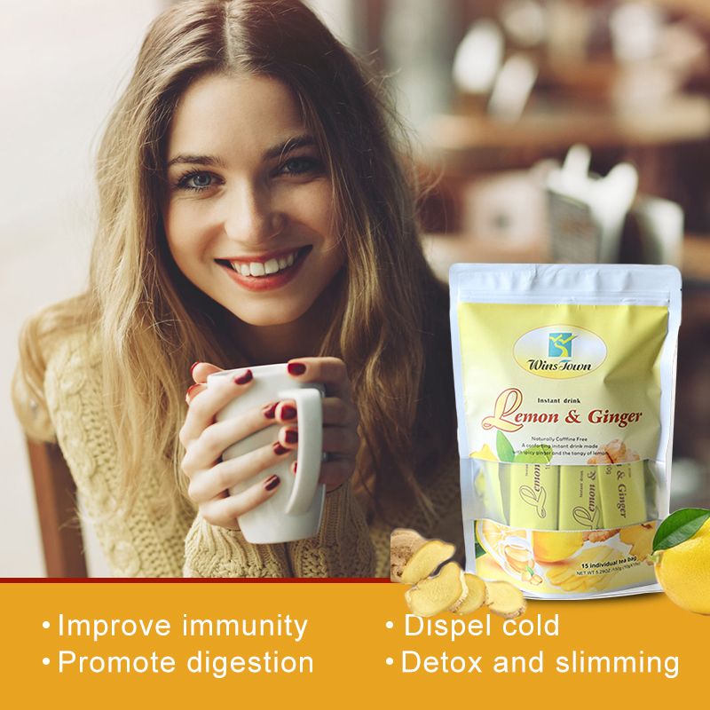 Lemon Ginger Tea Slimming Products Detoxification Slimming Anti-Cold ...