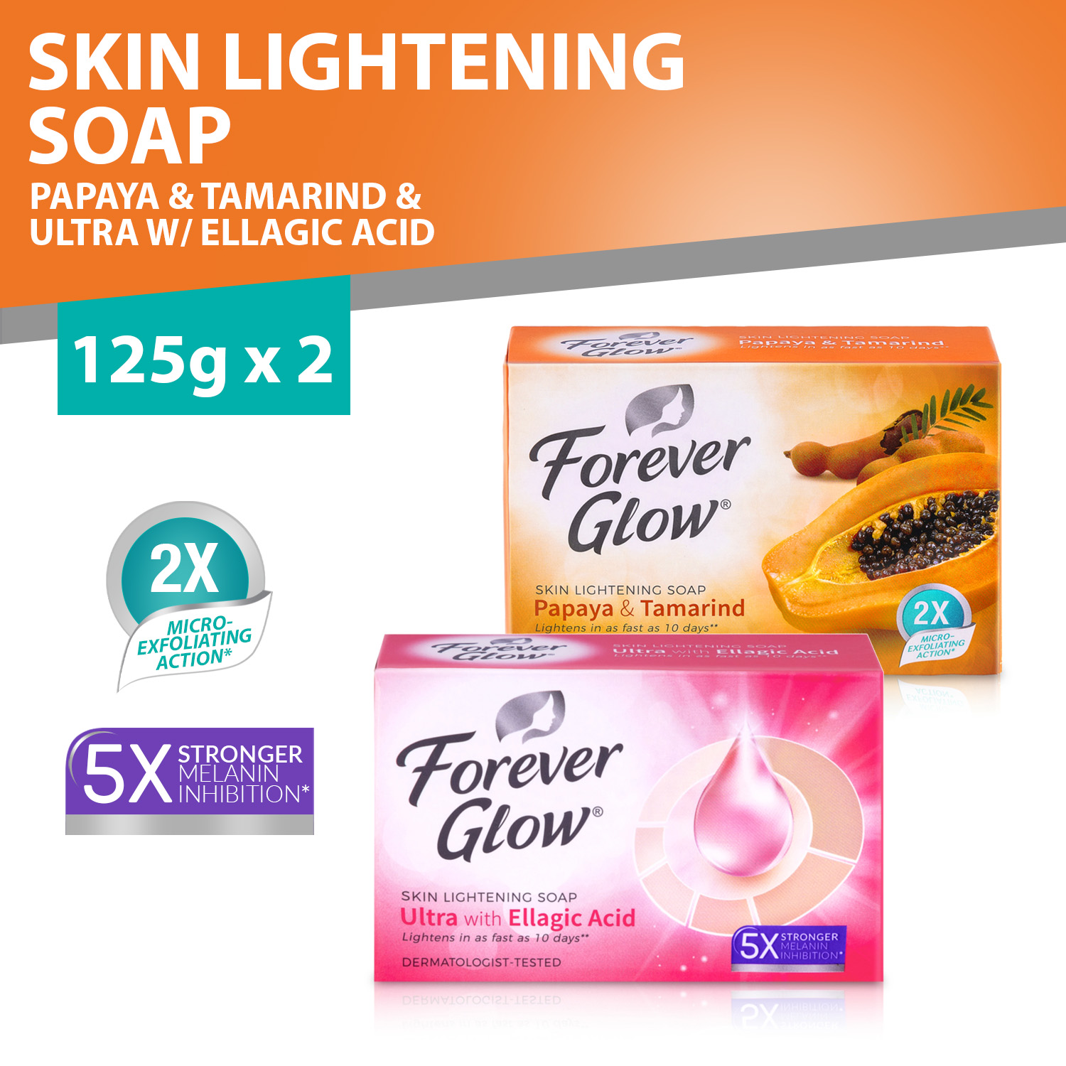 Forever Glow Papaya & Tamarind and Ultra with Ellagic Acid Skin ...