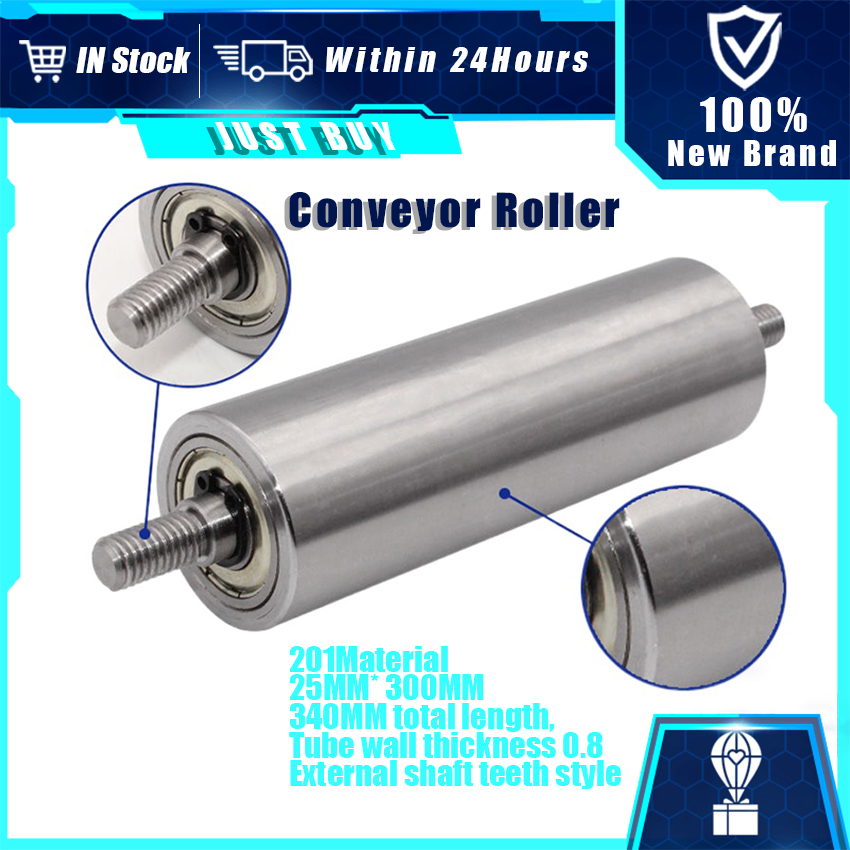 Stainless Steel Conveyor Roller 25mm*300mm for cycling roller Textile ...