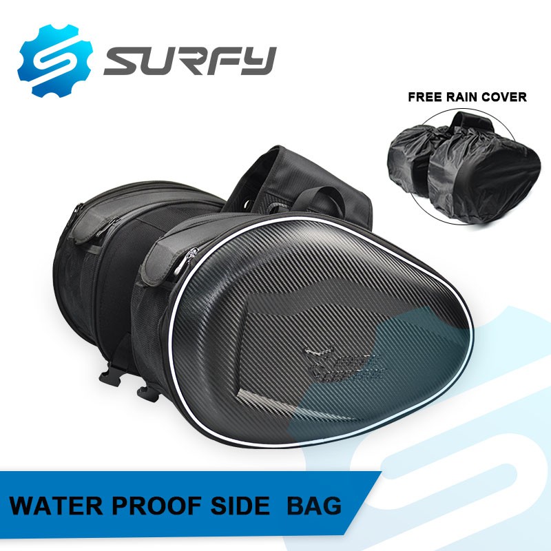 Explosive models Saddle Box Side Package Locomotive Bag Carbon Fiber ...