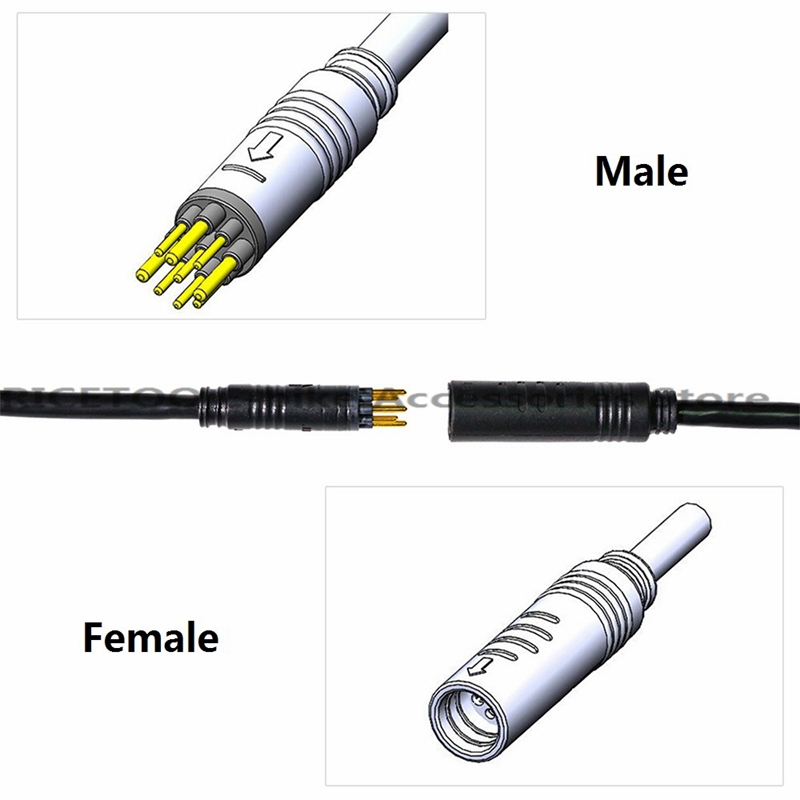 Ebike Motor Connector Cable Universal Male 9 Pin Connector Fit EBike ...
