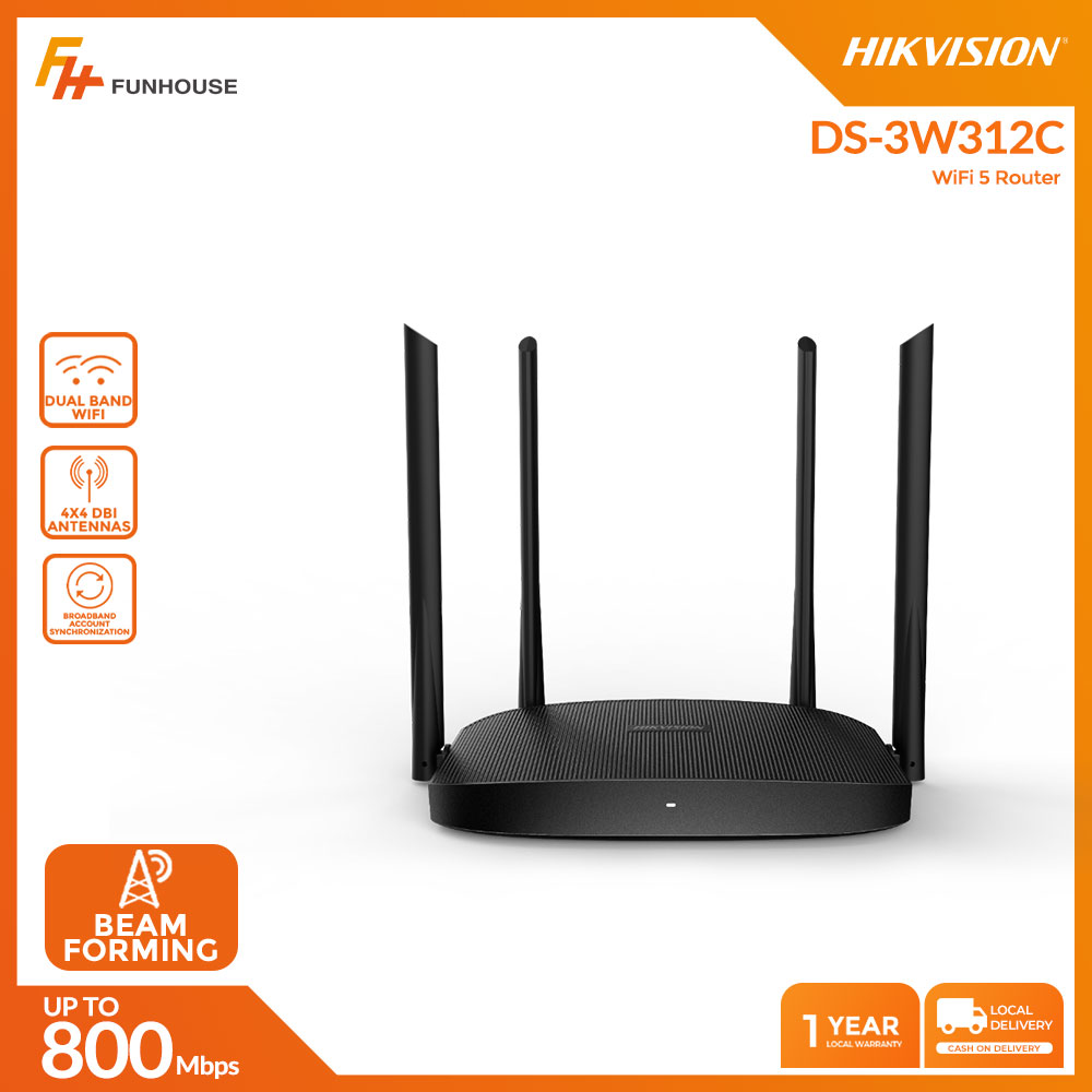 Hikvision DS-3WR12C Wifi 5 Router | Lazada PH