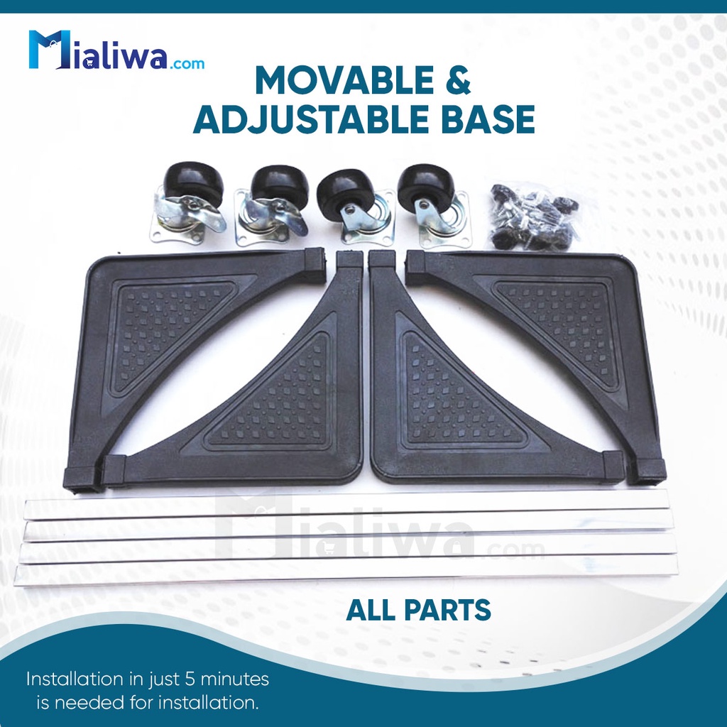 【Hot Stock】 Movable Adjustable Base Stand With Wheels, Refrigerator ...