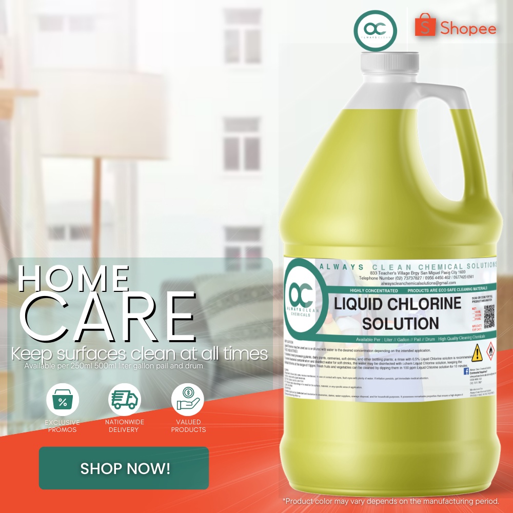 LIQUID CHLORINE 1 GALLON | Lazada PH